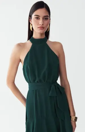 BWLDR Tony Midi Dress - Emerald