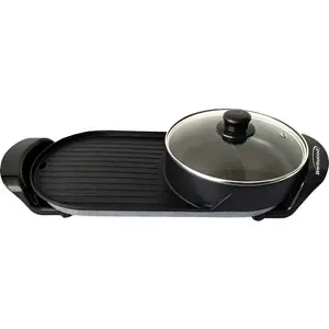 BRENTWOOD Electric Hot Pot And Korean Bbq Grill - Black