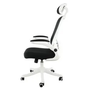 ELAMA High Back Adjustable Office Chair - White