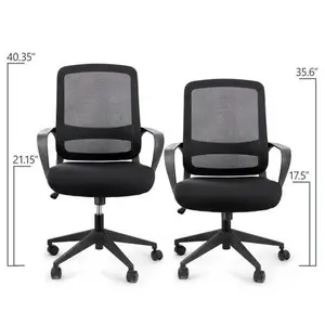 ELAMA Mid Back Adjustable Office Chair
