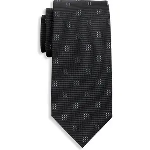 Michael Kors Big & Tall Palais Neat Tie - Black