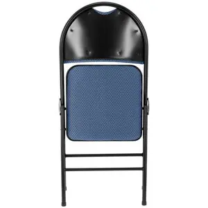 ELAMA 4 Piece Metal Folding Chair With Padded Seats
