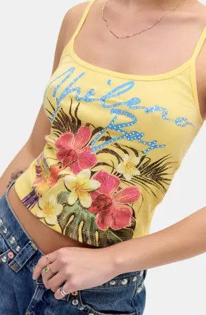 BDG URBAN OUTFITTERS Chileno Bay Graphic Floral Camisole