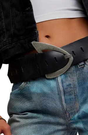 Free People Denver Hip Belt - Black