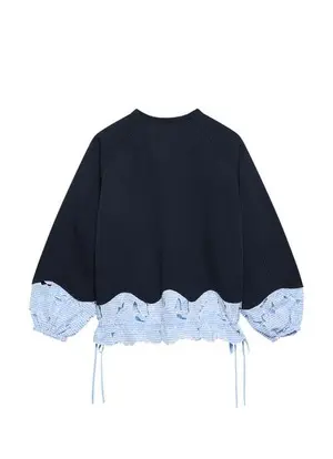 Mint Velvet Embroidered Hem Sweatshirt