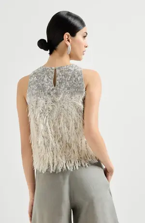 Brunello Cucinelli Fil Coupé Top
