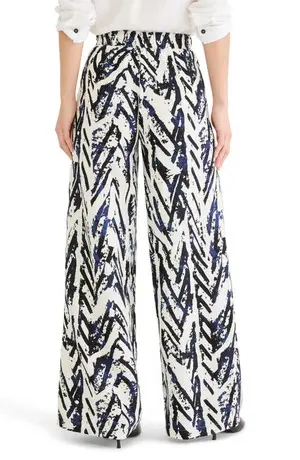 NIC+ZOE Crosshatch Linen-blend Pants