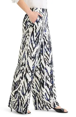 NIC+ZOE Crosshatch Linen-blend Pants