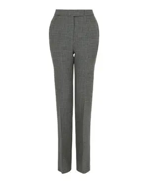FERRAGAMO Wool Houndstooth Trousers