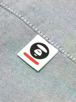 AAPE BY *A BATHING APE Logo-patch Short-sleeve Shirt - Grey