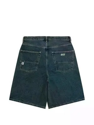 AAPE BY *A BATHING APE Logo Embroidered Denim Shorts
