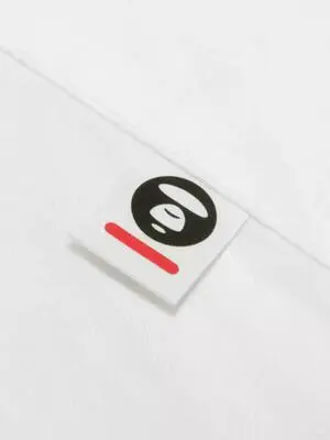 AAPE BY *A BATHING APE Logo Lettering Short-sleeve Shirt - White