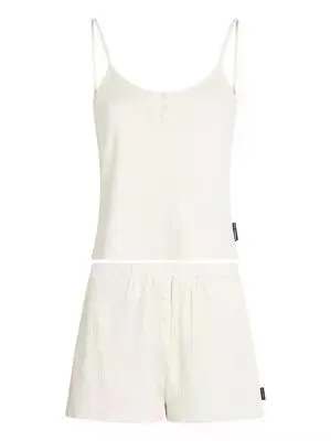 Karl Lagerfeld K Essential Logo Pajama Set - White