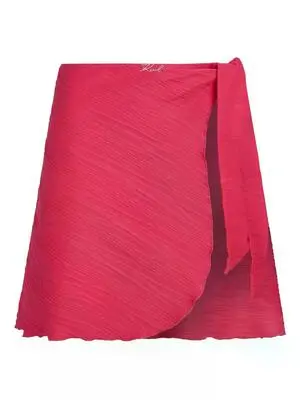 Karl Lagerfeld Ribbed Pareo - Pink