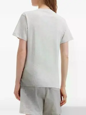 FINGERCROXX Logo-patch Crew-neck T-shirt - Grey