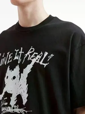 Izzue Graphic Print T-shirt - Black