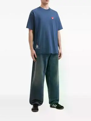 Izzue Heart-patch T-shirt - Blue