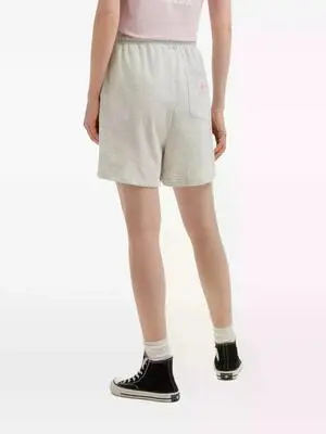 FINGERCROXX Drawstring Patch Pocket Shorts - Grey