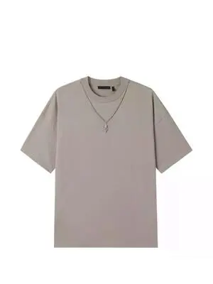 FIVE CM Necklace Round-neck T-shirt - Neutrals