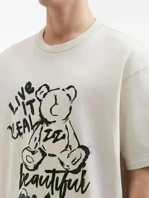Izzue Graphic Print T-shirt - Neutrals