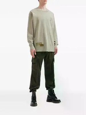 Izzue Crew-neck Applique T-shirt - Green