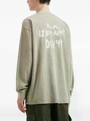 Izzue Crew-neck Applique T-shirt - Green