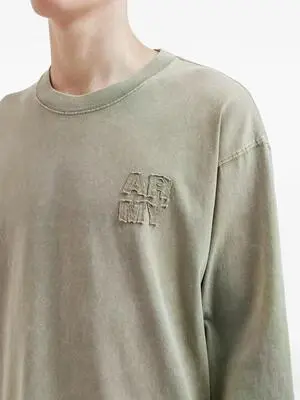 Izzue Crew-neck Applique T-shirt - Green
