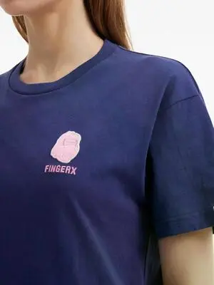 FINGERCROXX Logo Appliqué T-shirt