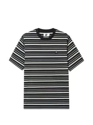 Izzue Striped Bear-detail T-shirt - Black