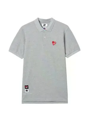 Izzue Logo-appliqué Polo Shirt - Grey