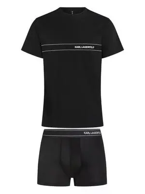 Karl Lagerfeld Logo-print T-shirt - Black
