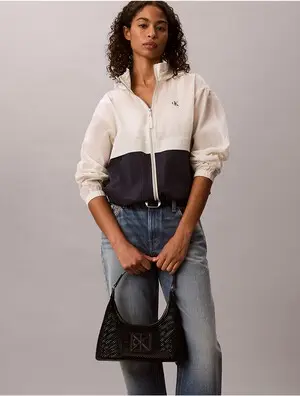 Calvin Klein Emblem Logo Mesh Shoulder Bag