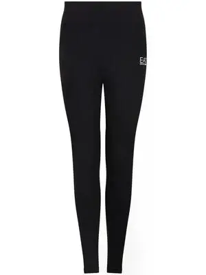 EA7 Logo-print Leggings - Black