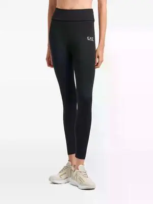 EA7 Logo-print Leggings - Black