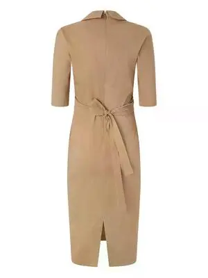 Pinko Belted Wrap Dress - Neutrals