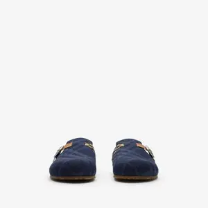 Burberry Check Denim Urchin Clogs