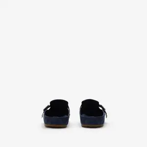 Burberry Check Denim Urchin Clogs