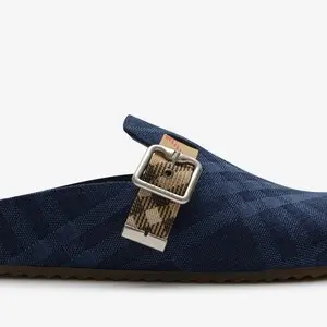 Burberry Check Denim Urchin Clogs