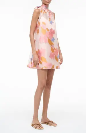 STAUD Albee Floral Mini Dress