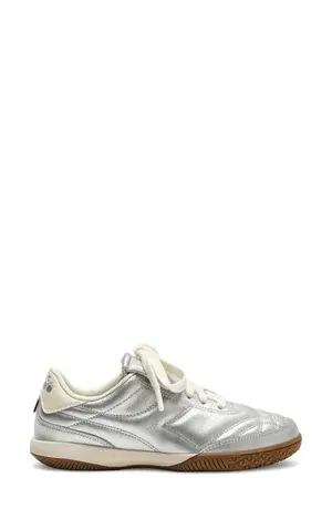 DIADORA Metallic Leather Indoor Sneakers - Silver