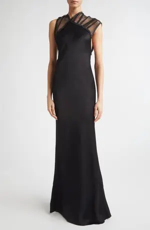 Victoria Beckham Sheer Evening Dresses