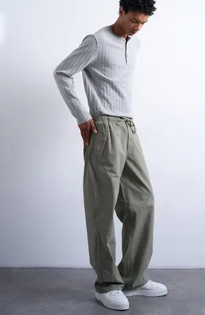 Topman Baggy Canvas Trousers
