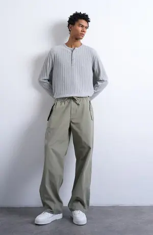 Topman Baggy Canvas Trousers