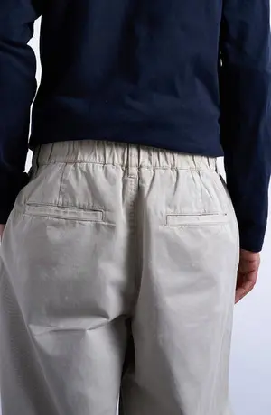 Topman Super Baggy Twill Trousers - Stone