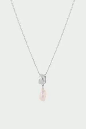 TUTTI Freshwater Pearl Pendant Necklace - Silver