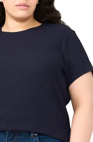 Halogen Pucker Crewneck T-shirt - Baritone Blue