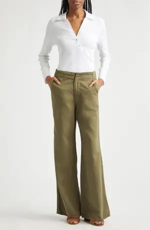 Veronica Beard Kasey Wide-leg Trousers