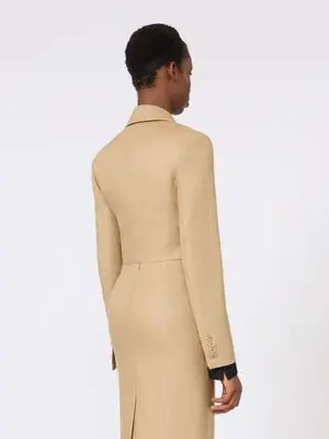 Max Mara Linen Twill Cropped Jacket
