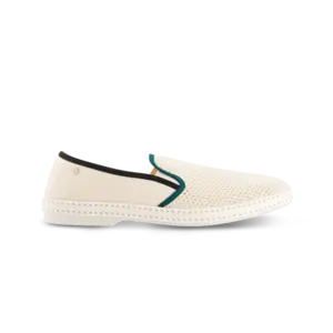 Rivieras Cotton Canvas & Seaqual® Mesh Loafer - Cream