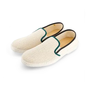 Rivieras Cotton Canvas & Seaqual® Mesh Loafer - Cream